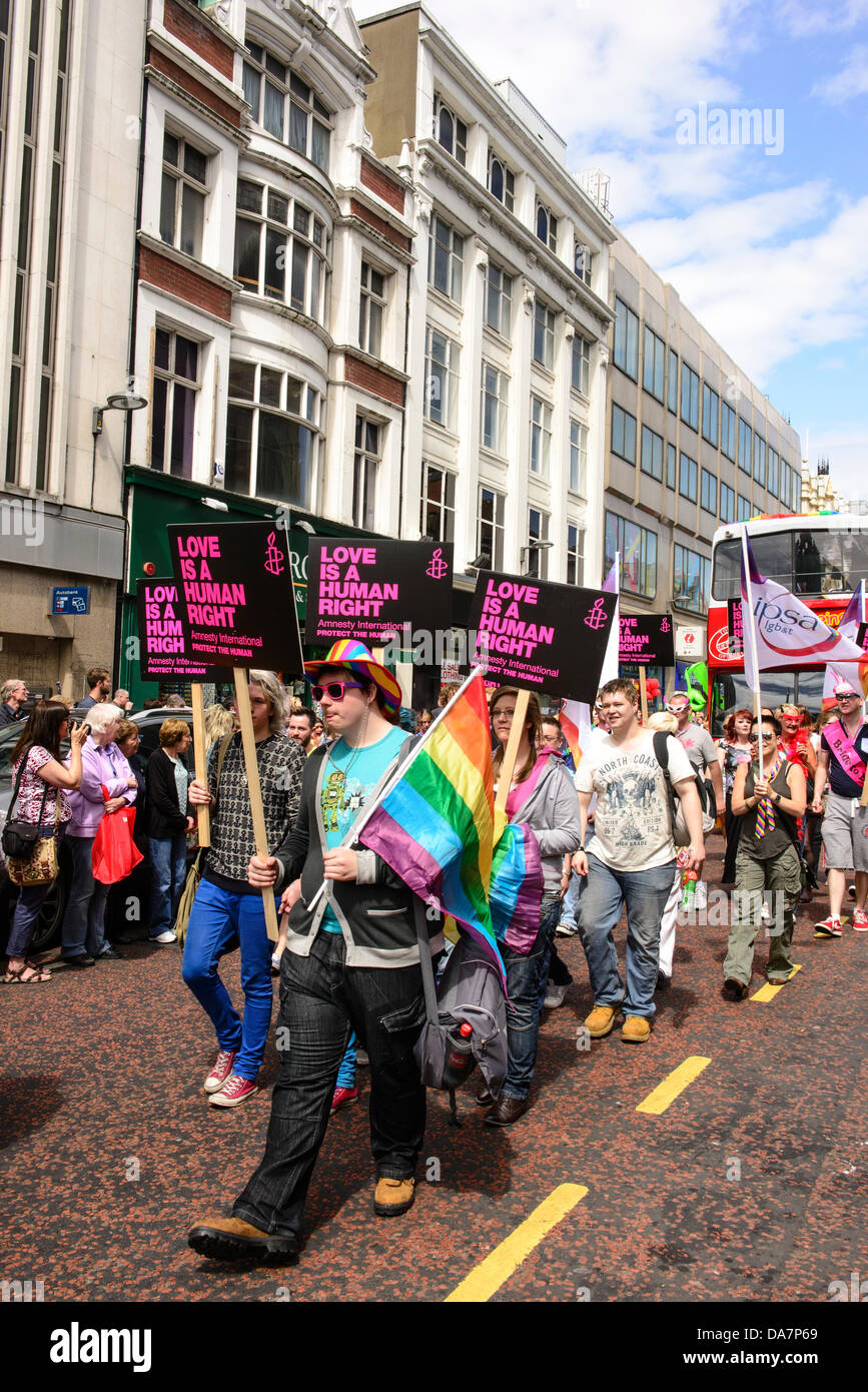 belfast gay pride nortehern ireland 2013 Stock Photo - Alamy