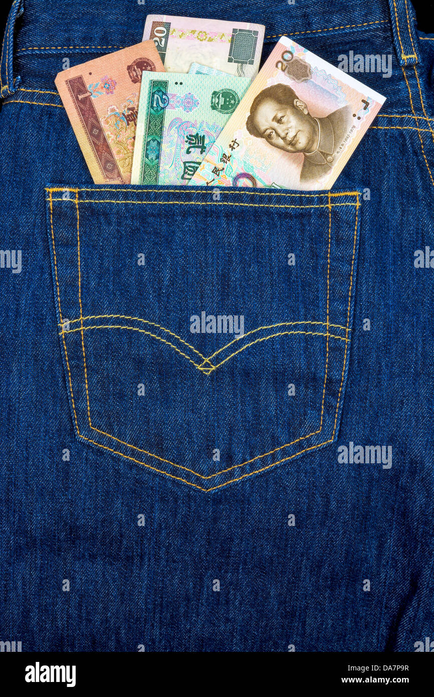 Jeans money hi-res stock photography and images - Alamy