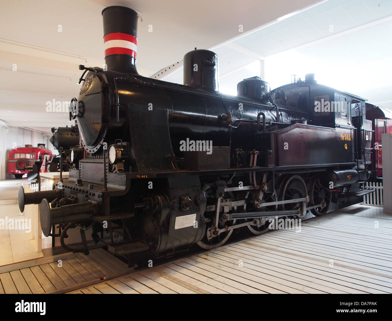 The DSB locomotive Q 345, an iconic steam-powered train operated by the ...