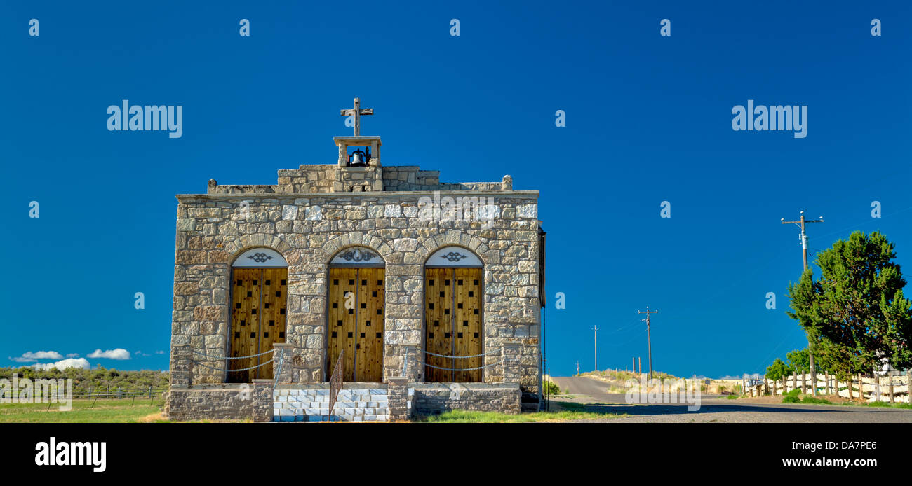 Antique stone church in the country Stock Photo - Alamy