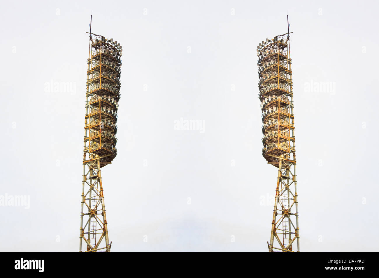 Sport Lights On White Background Stock Photo - Alamy