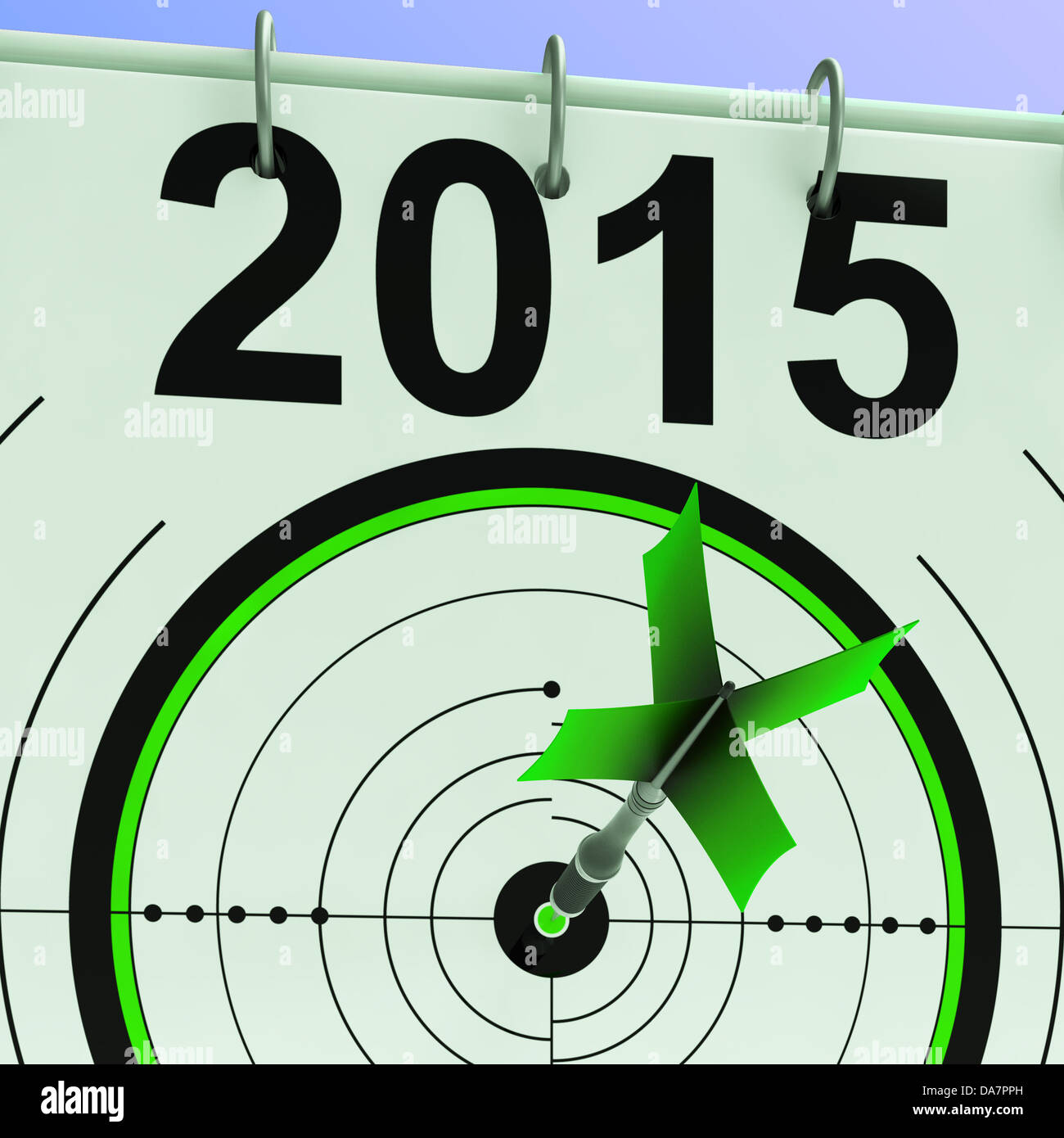 2015 Calendar Showing Planning Annual Projection Budget Stock Photo - Alamy