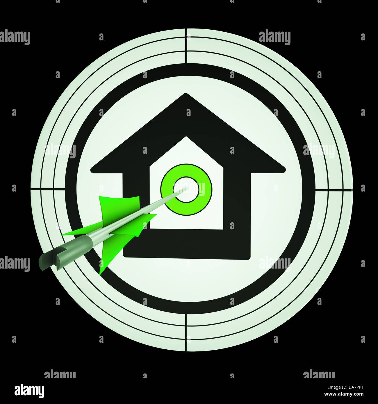 Target House Shows Security In Home Investment Stock Photo - Alamy