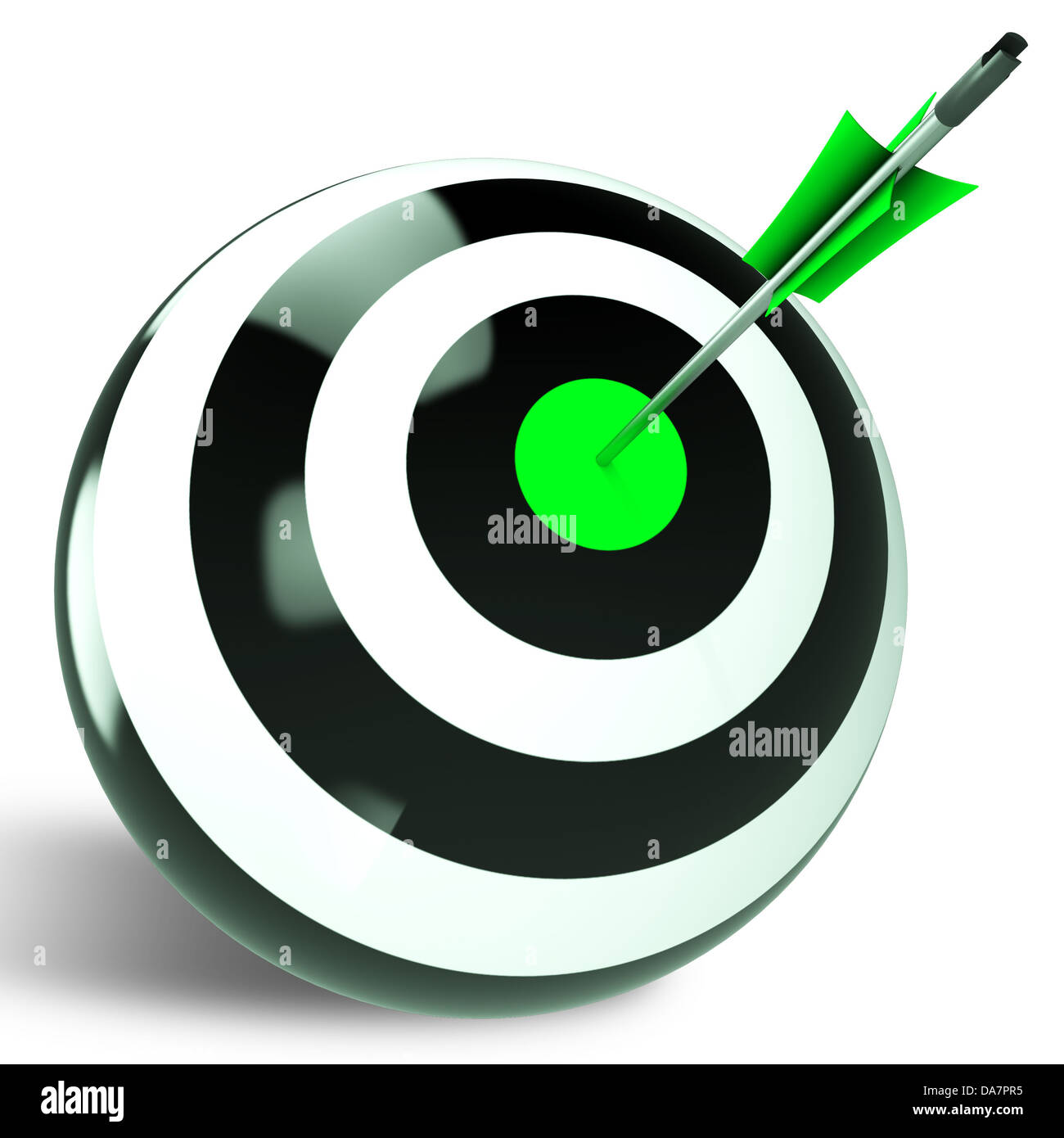 Target Showing Achievement And Winning Perfect Shot Stock Photo - Alamy