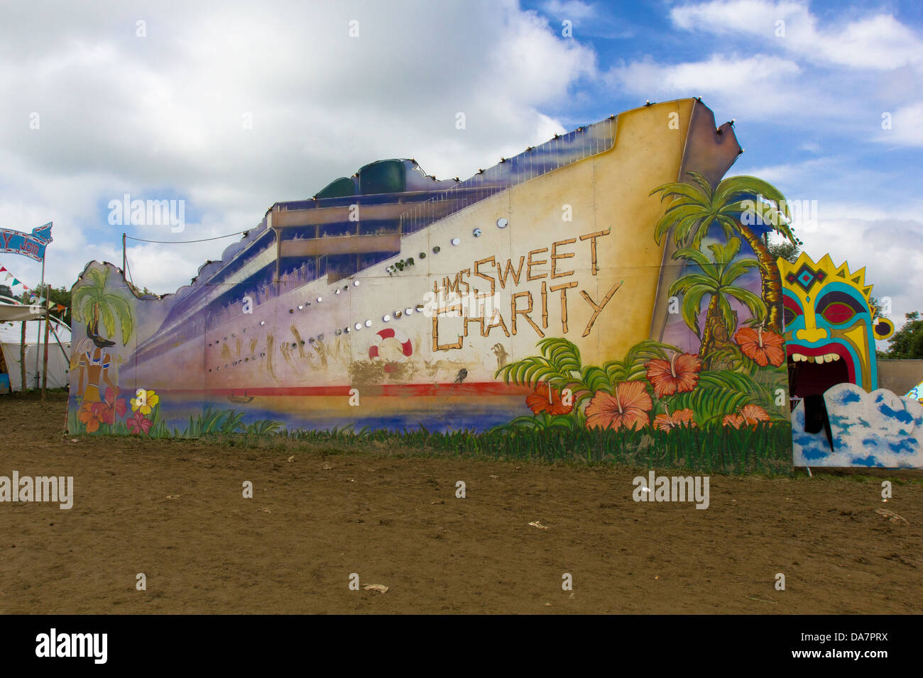 HMS Sweet Charity at The Park Stage arena at the Glastonbury Festival ...