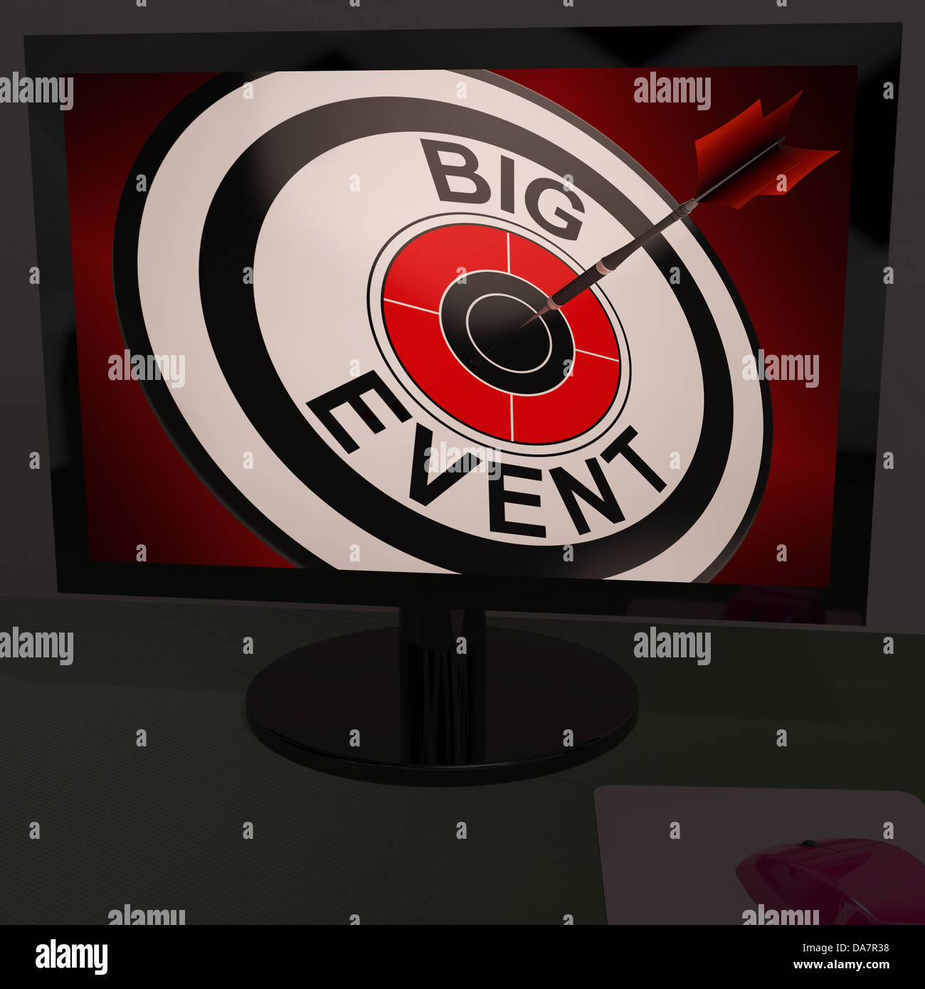 Big Event On Monitor Showing Concerts And Parties Stock Photo - Alamy