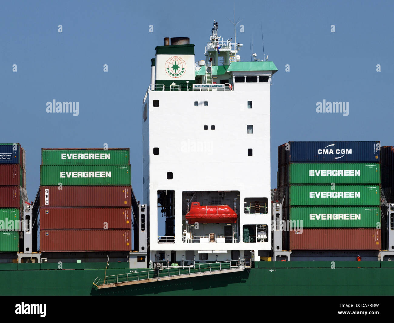 The vessel 'Ever Lasting' (IMO 9595450), a large cargo ship, is ...