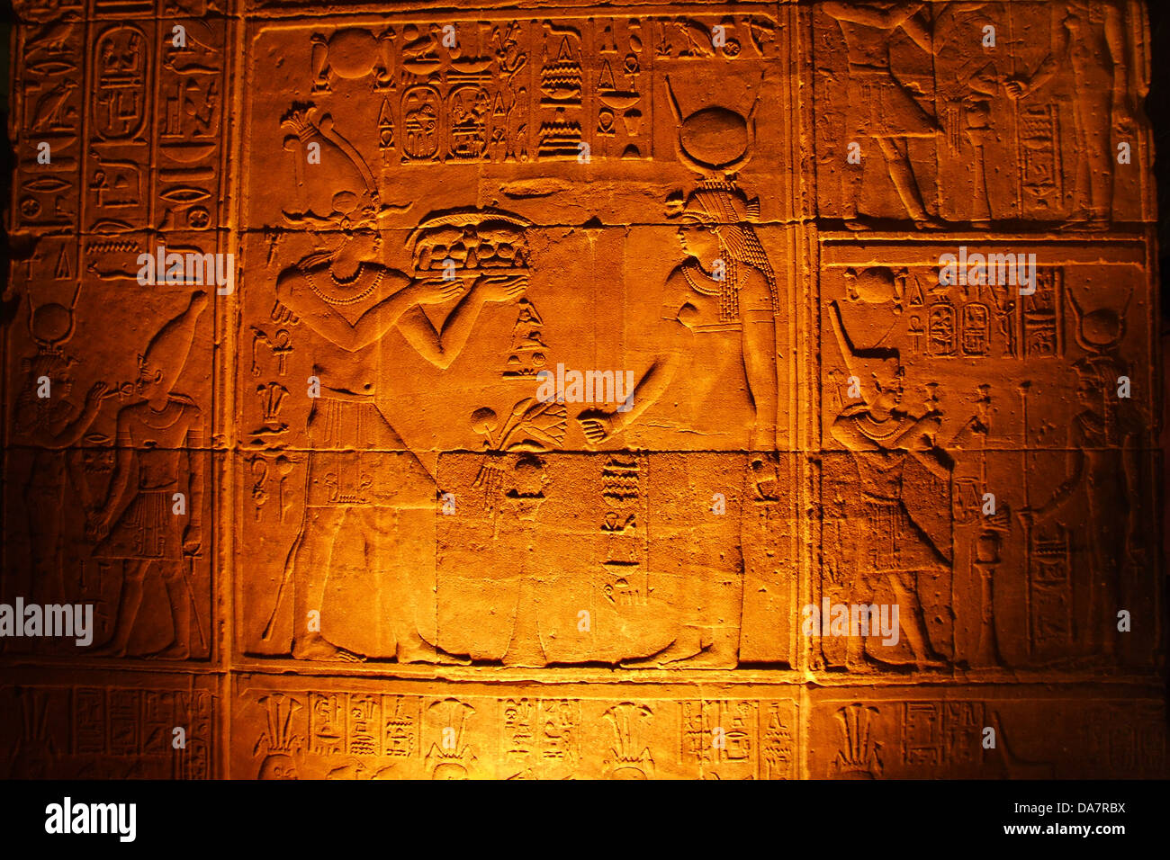 Ancient Egyptian scene and script Stock Photo - Alamy