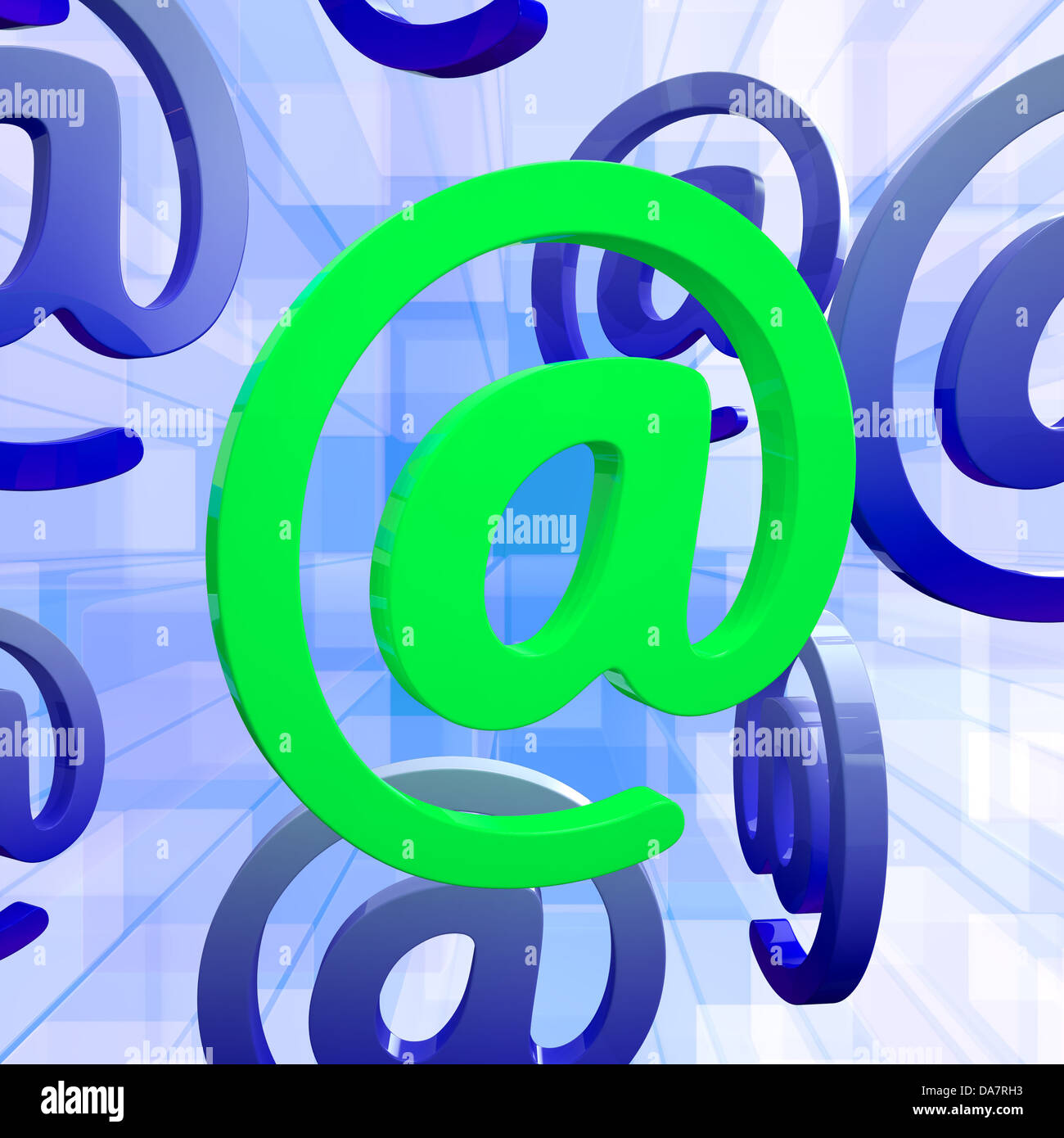 At Sign Meaning E-mail Symbol For Message Stock Photo - Alamy