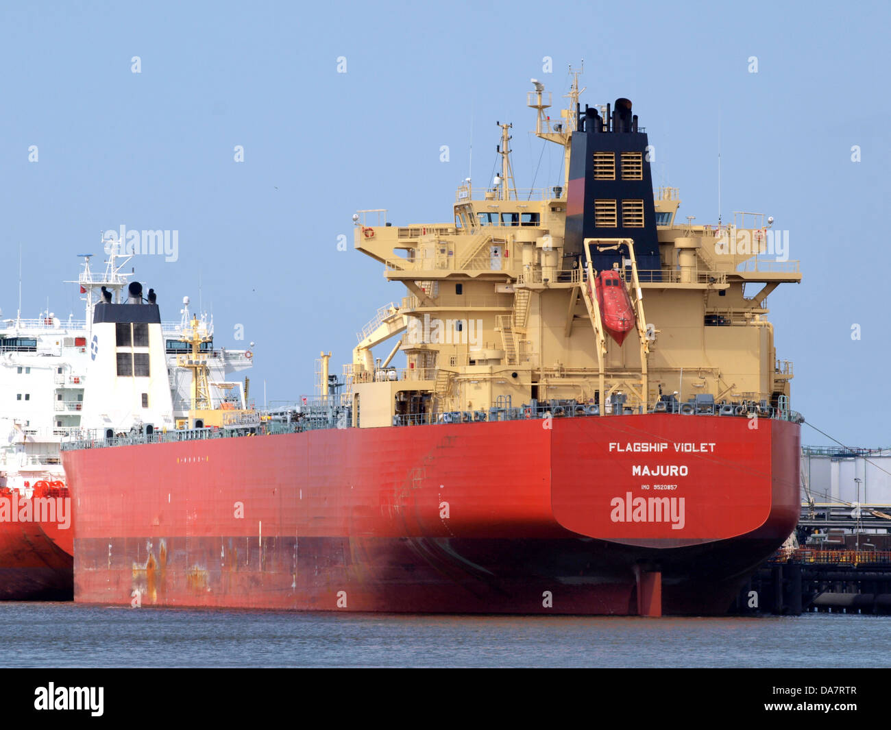 The 'Flagship Violet' is an oil products tanker registered under IMO number 9520857, built in ...