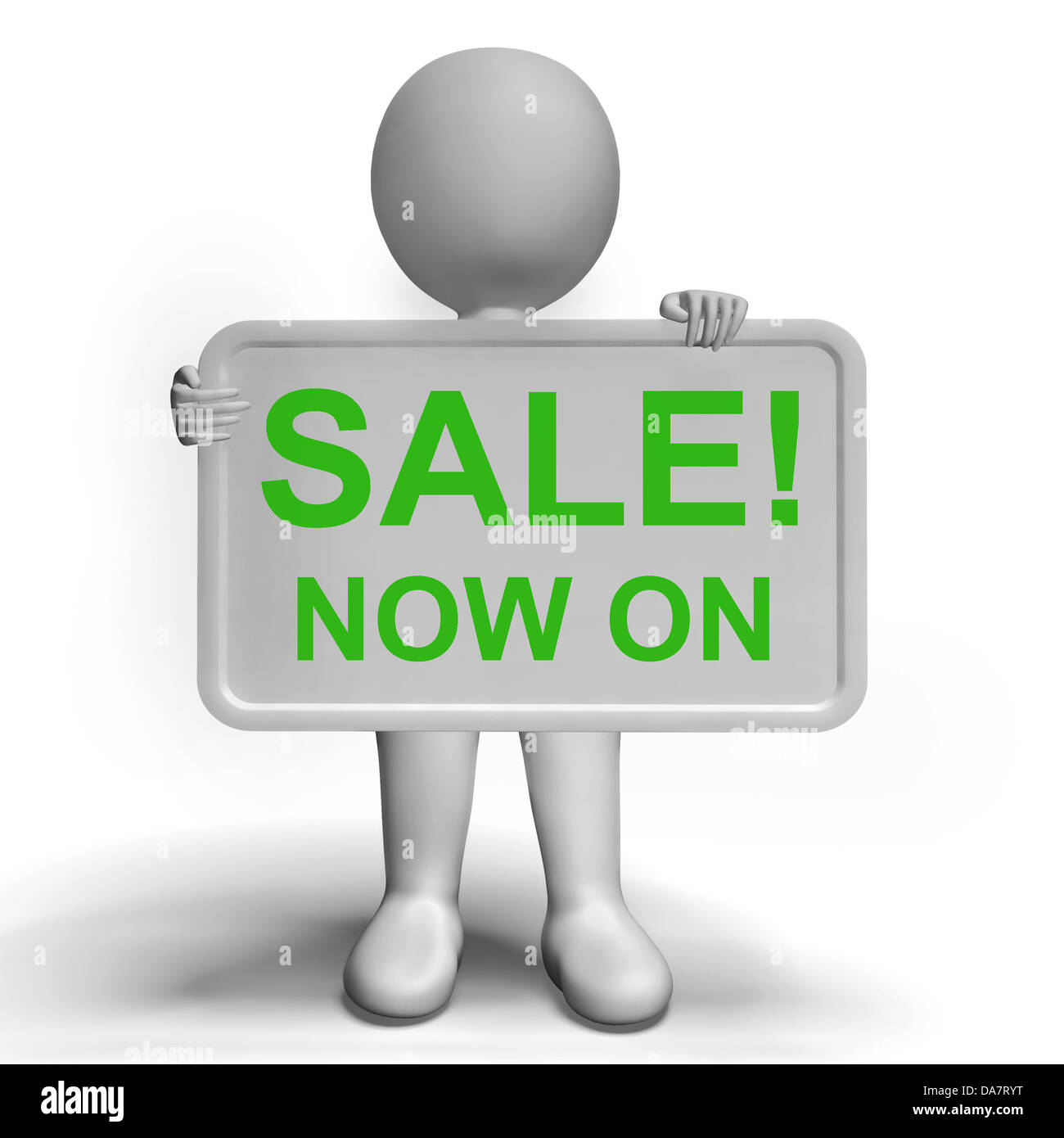 Sale Now On Message Board Showing Promotion Stock Photo - Alamy