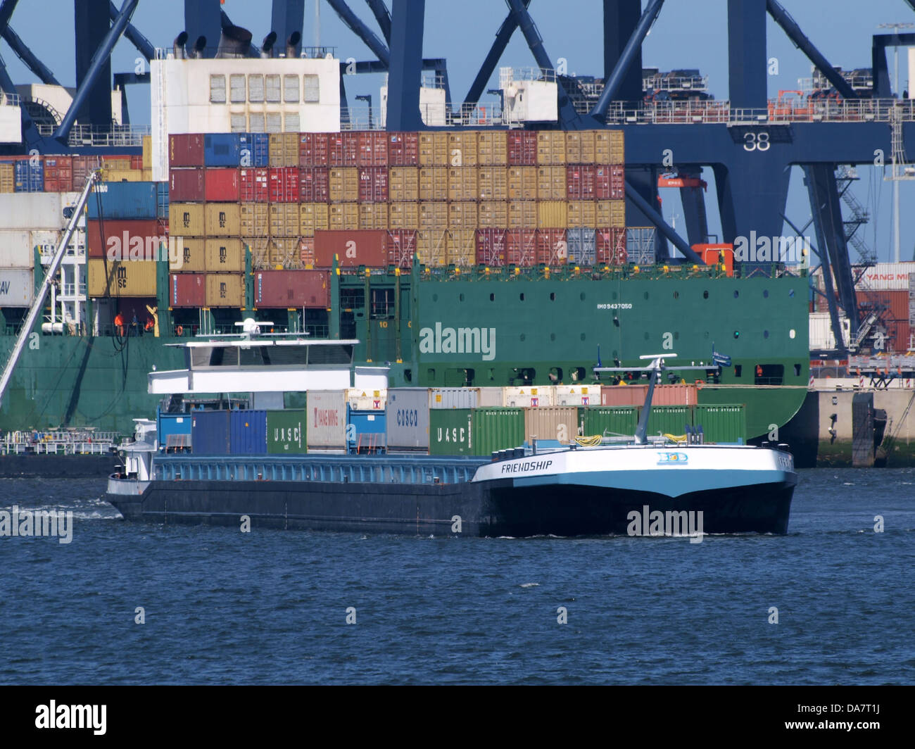 A photograph of the vessel Friendship, identified by the IMO number ENI ...