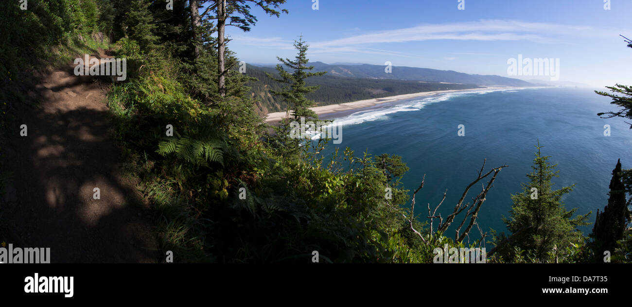 Captured from the trail on Cape Lookout State Park, Oregon, U.S.A Stock ...