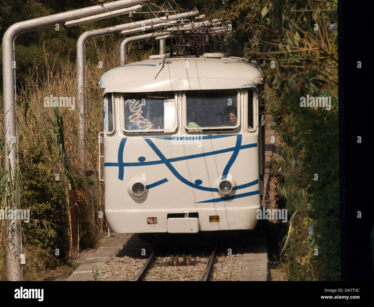 The 'Funiculaire at Barcelona' artwork captures the iconic funicular ...