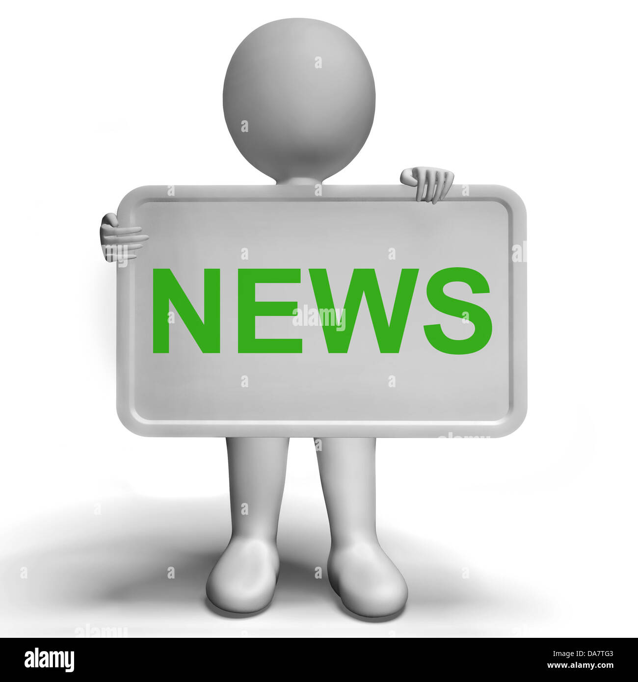 News Message Board Showing Media Headlines And Information Stock Photo ...