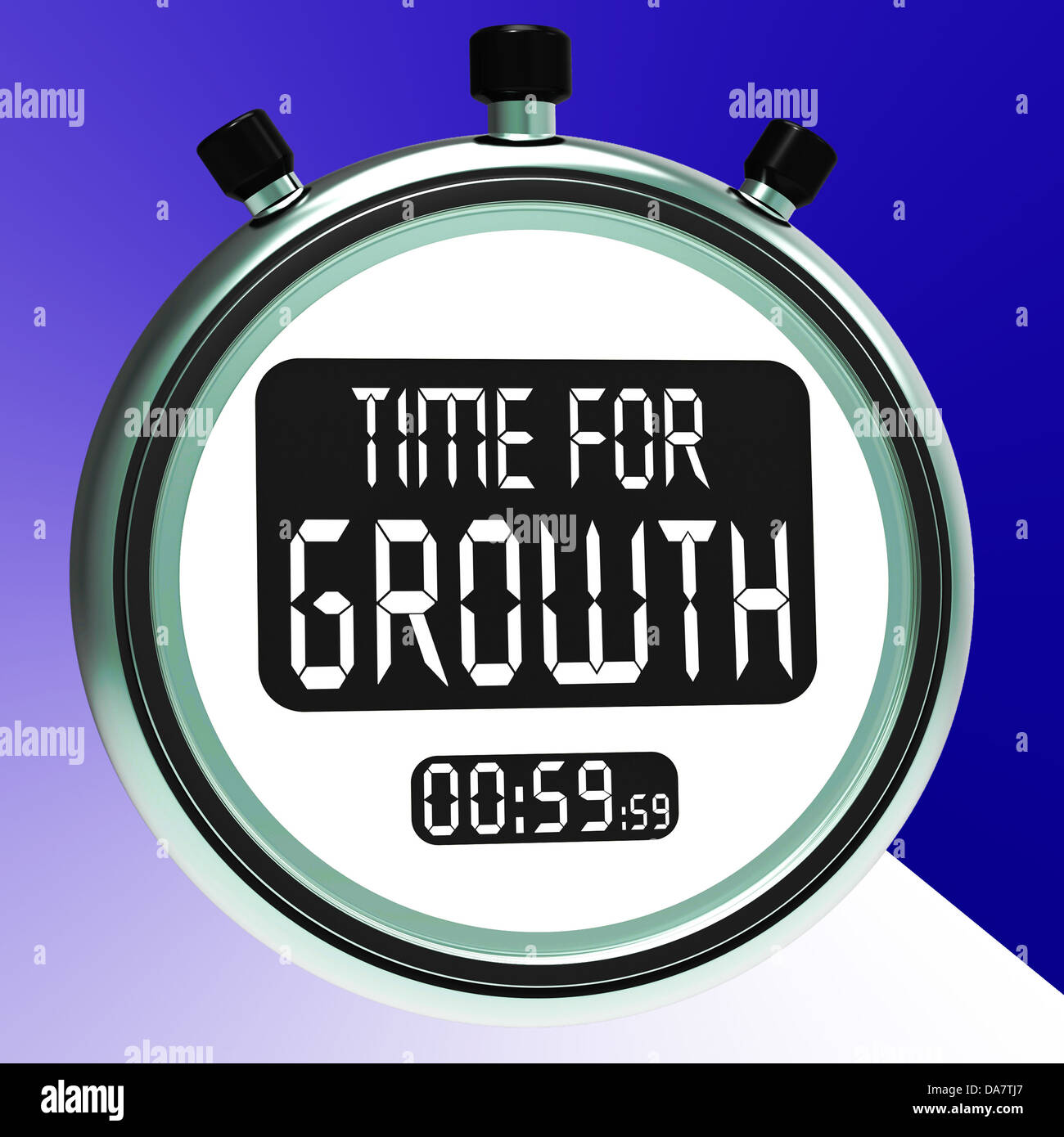 Time For Growth Message Meaning Increasing Or Rising Stock Photo - Alamy