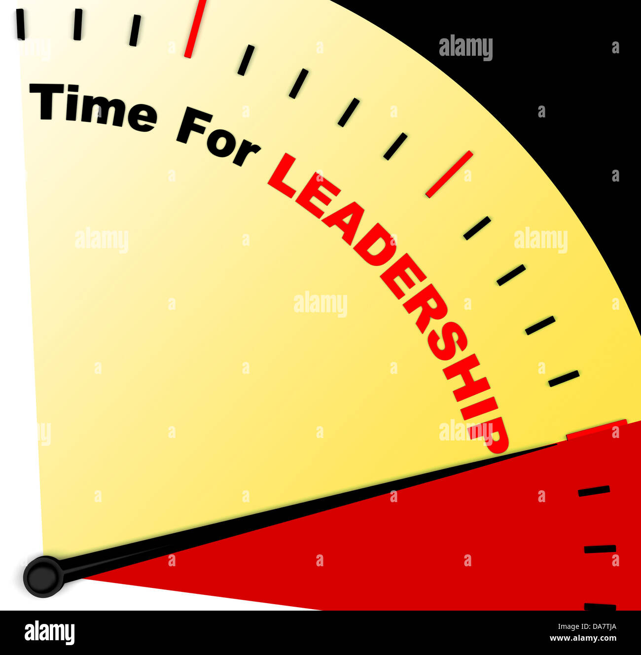 Time For Leadership Message Represents Management And Achievement Stock ...