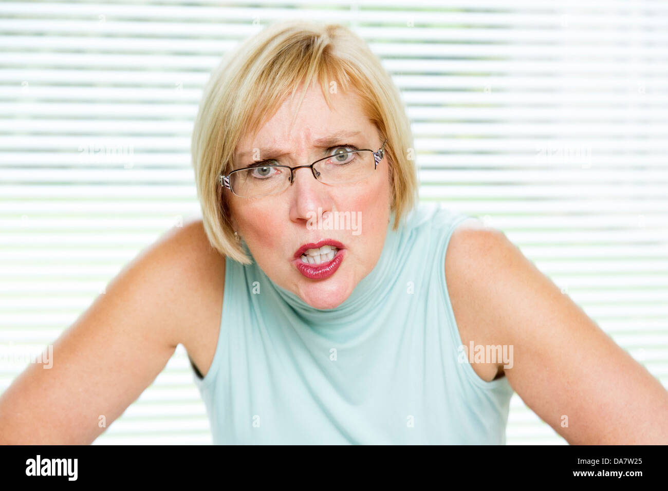angry middle aged woman Stock Photo - Alamy