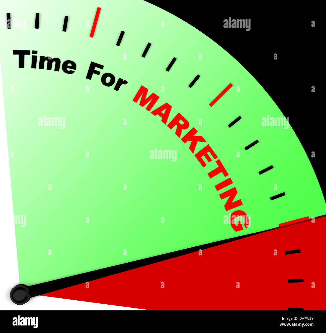 Time For Marketing Message Represents Advertising And Sales Stock Photo ...