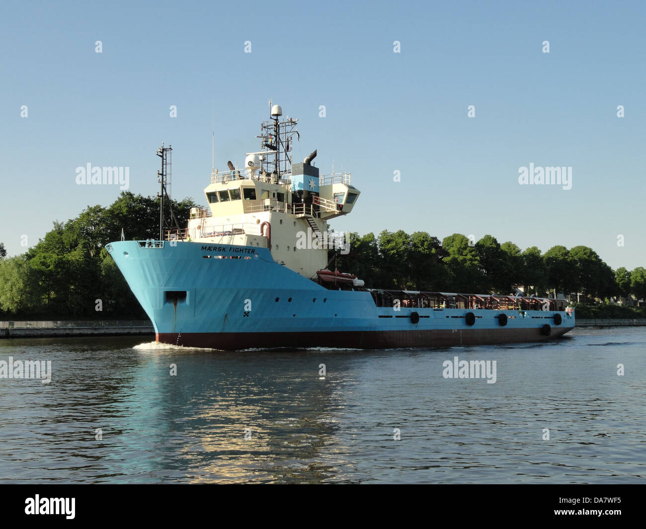 The 'Maersk Fighter' is a container ship identified by IMO number ...