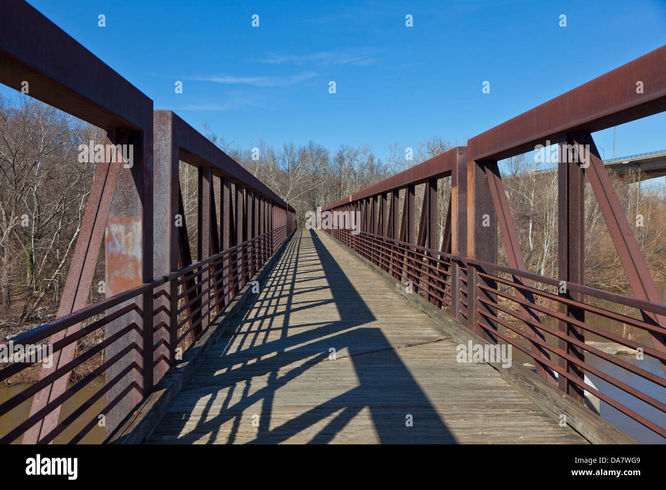 Steel bridge over the James River in Richmond, VA Stock Photo - Alamy