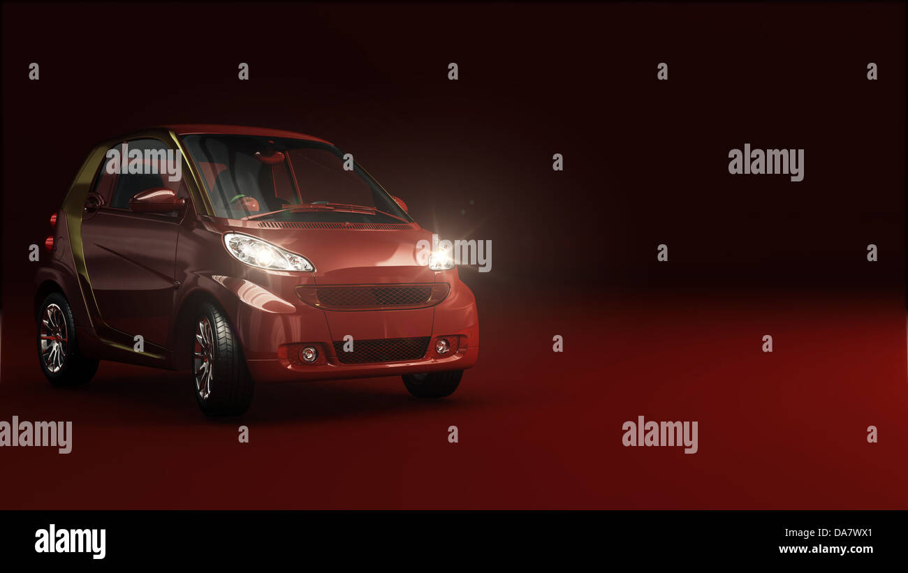 Vertical red car Stock Photo - Alamy