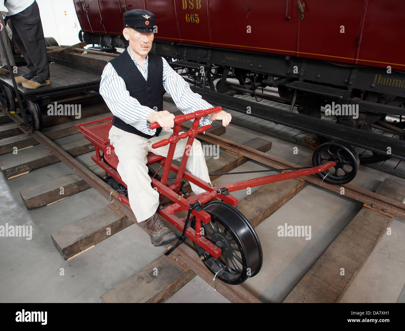 The railway trolley for inspection, shown here in its design, was used ...