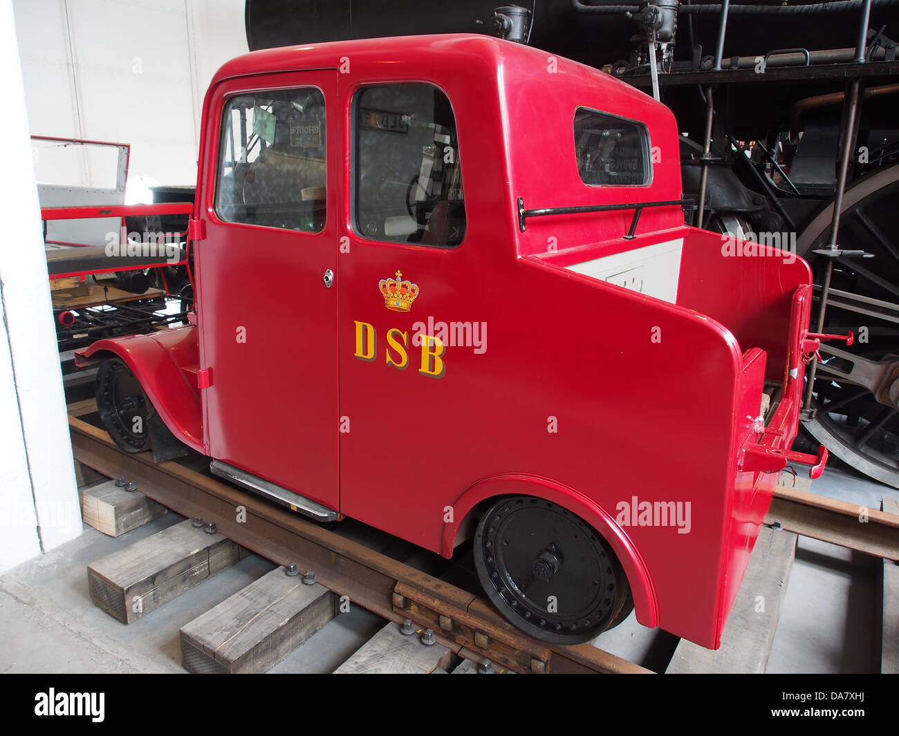 This image features the Red DSB trolley 147, a well-known public ...