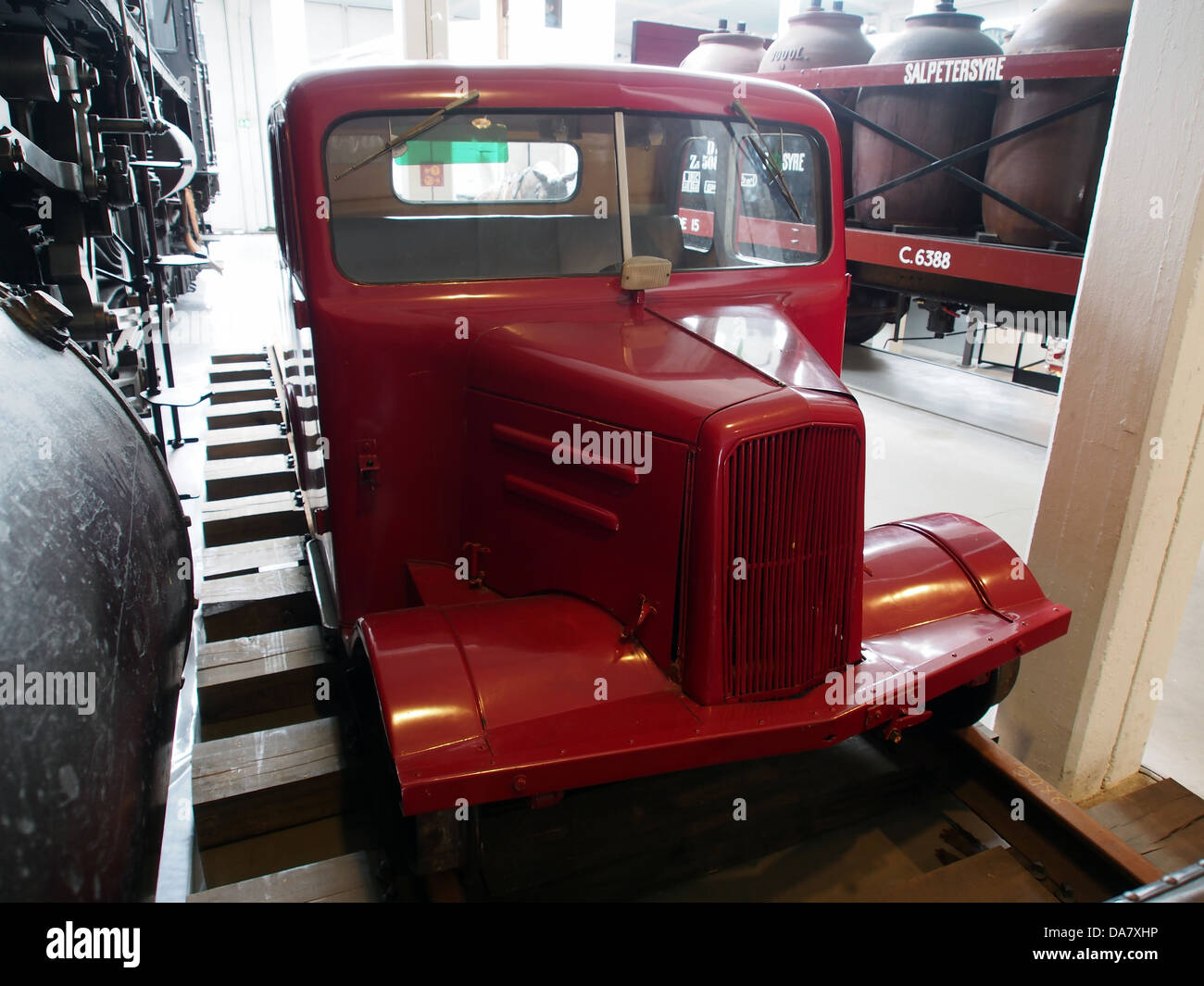 Red DSB trolley 2 Stock Photo - Alamy