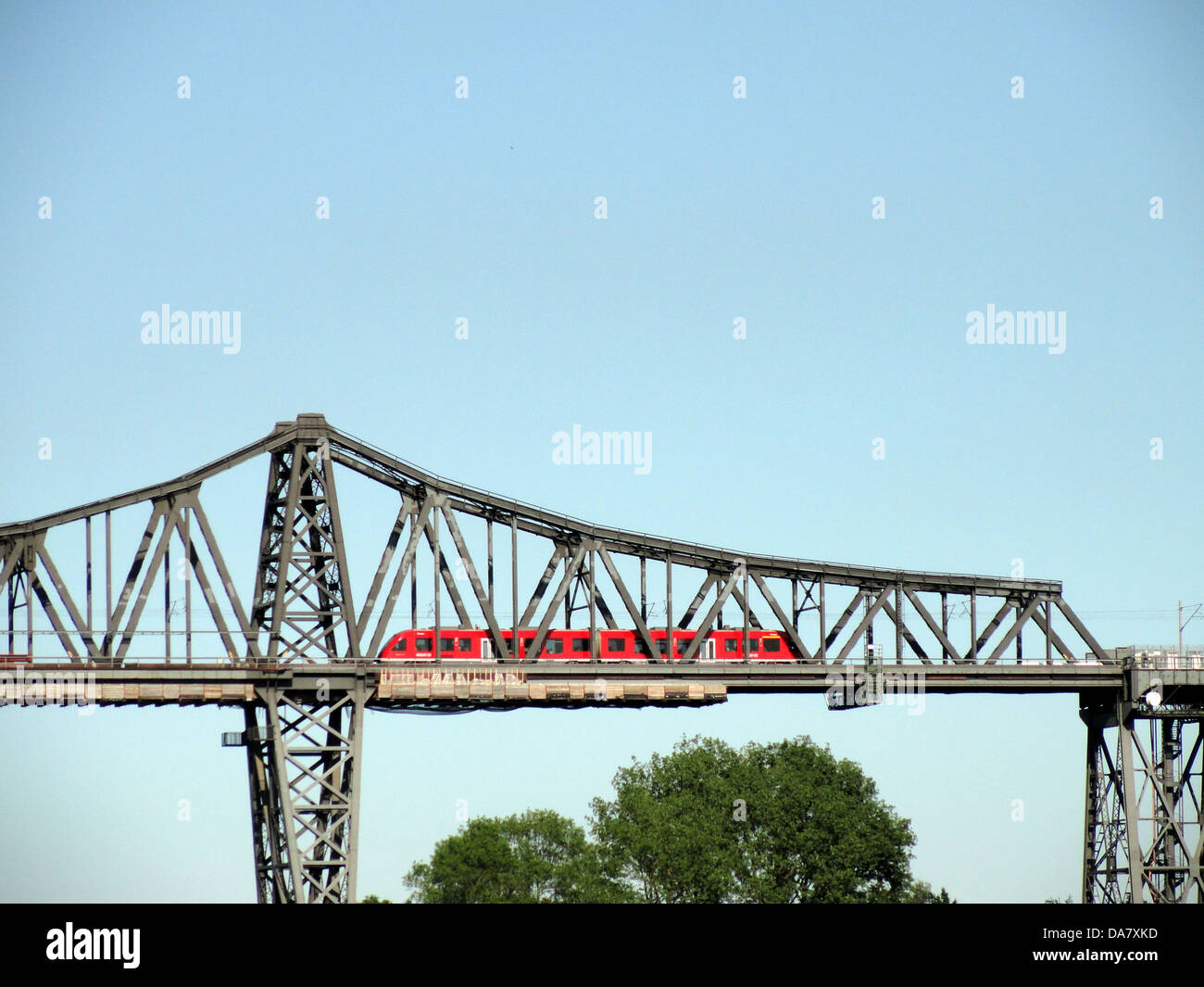 The Rendsburger Hochbrücke, or Rendsburg High Bridge, is an impressive ...