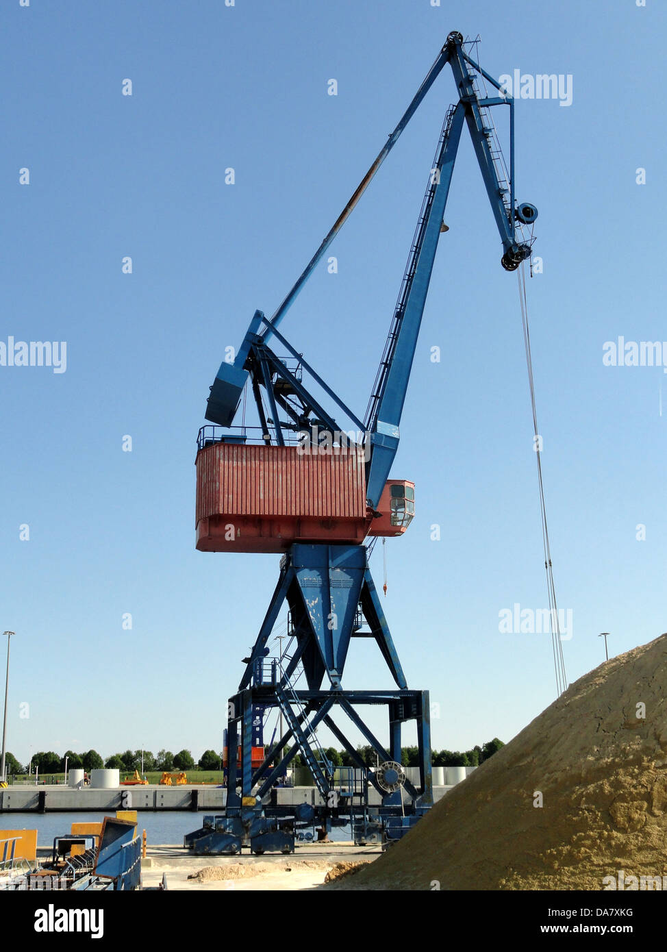 The Rendsburg Harbor Cranes are industrial landmarks located in Germany ...