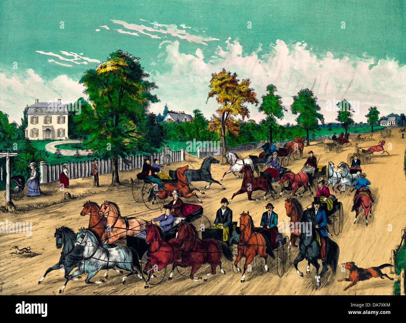 Horse Racing Painting Stock Photos & Horse Racing Painting Stock Images ...