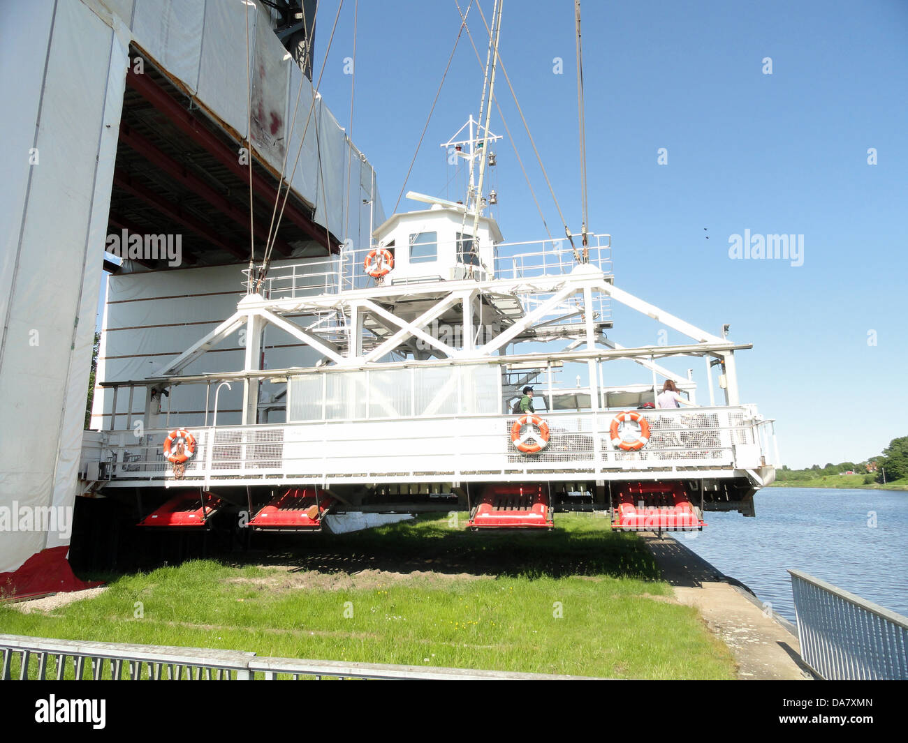 The Rendsburg Suspension Bridge, often referred to as Schwebefähre ...