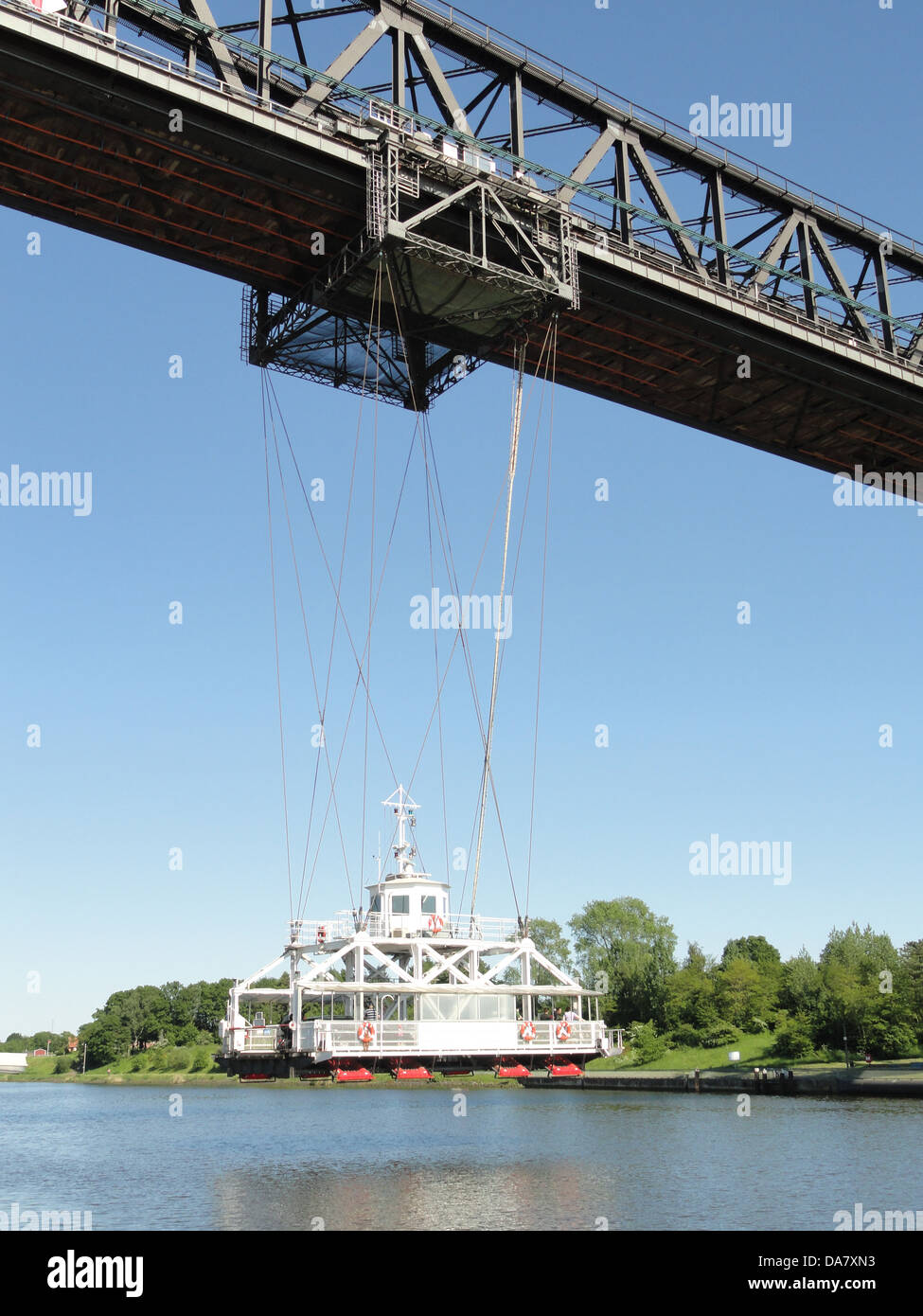 The Rendsburg Schwebefähre, or suspension ferry, is a unique ...