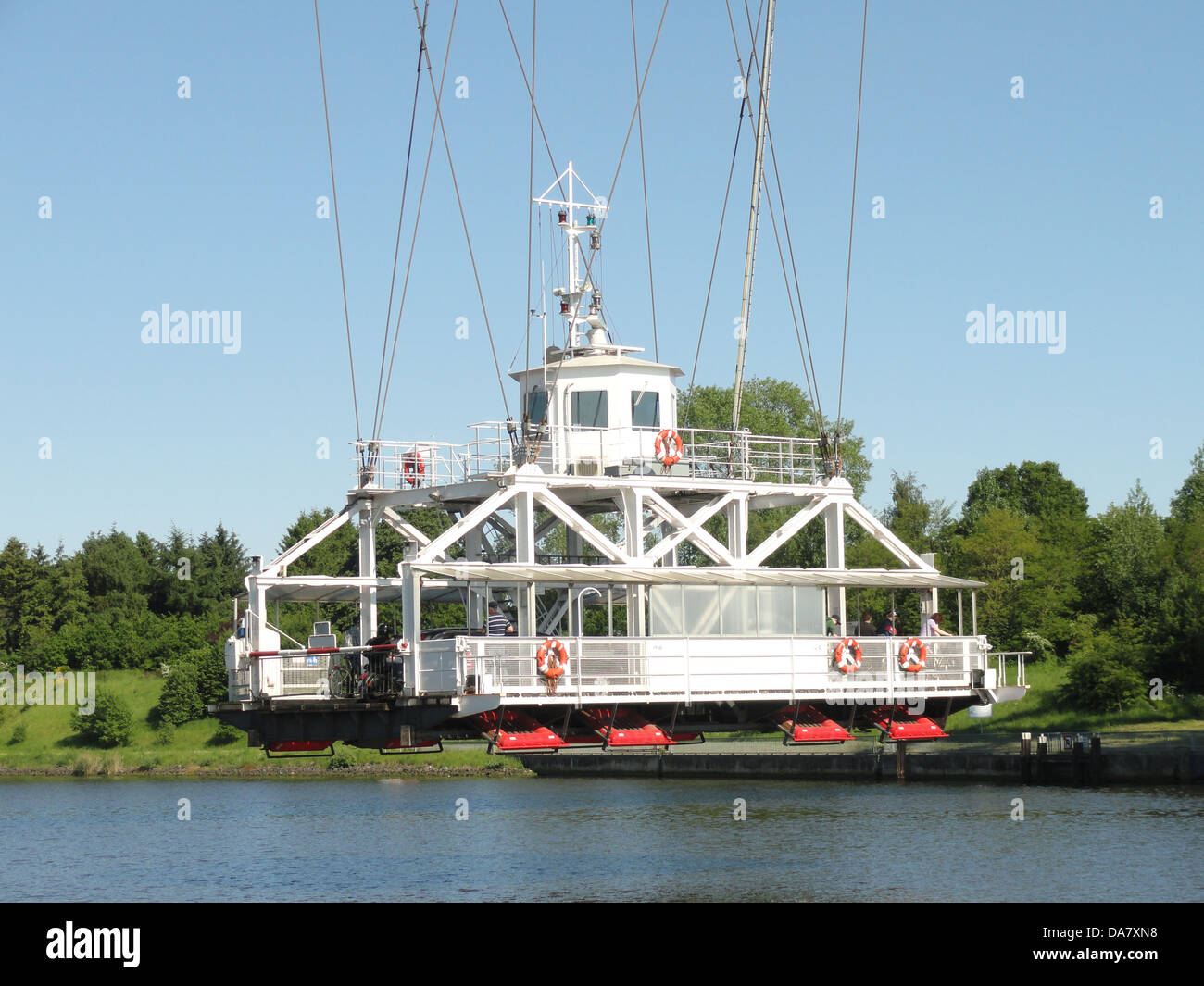 The Rendsburg SchwebefÃ¤hre, or Rendsburg Floating Ferry, is a landmark ...