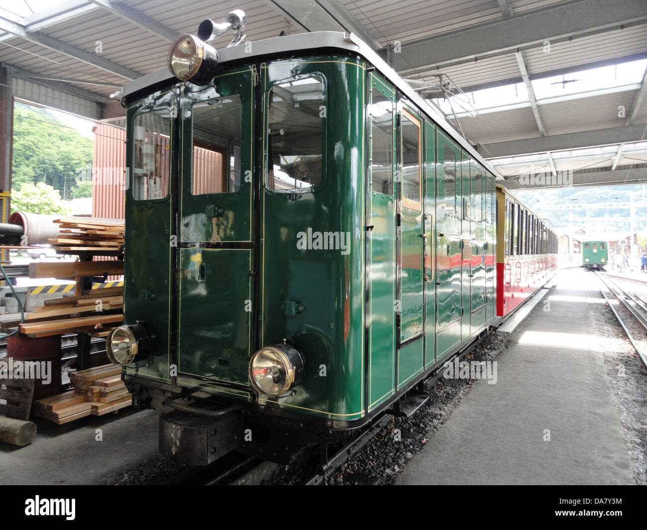 This image features a locomotive built by the Schweizerische Lokomotiv ...