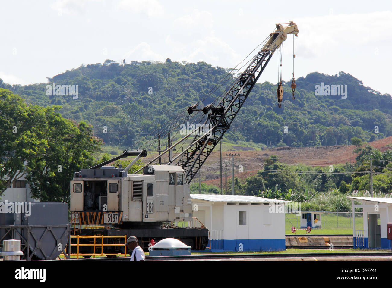 Heavy lift crane rail wagon hi-res stock photography and images - Alamy