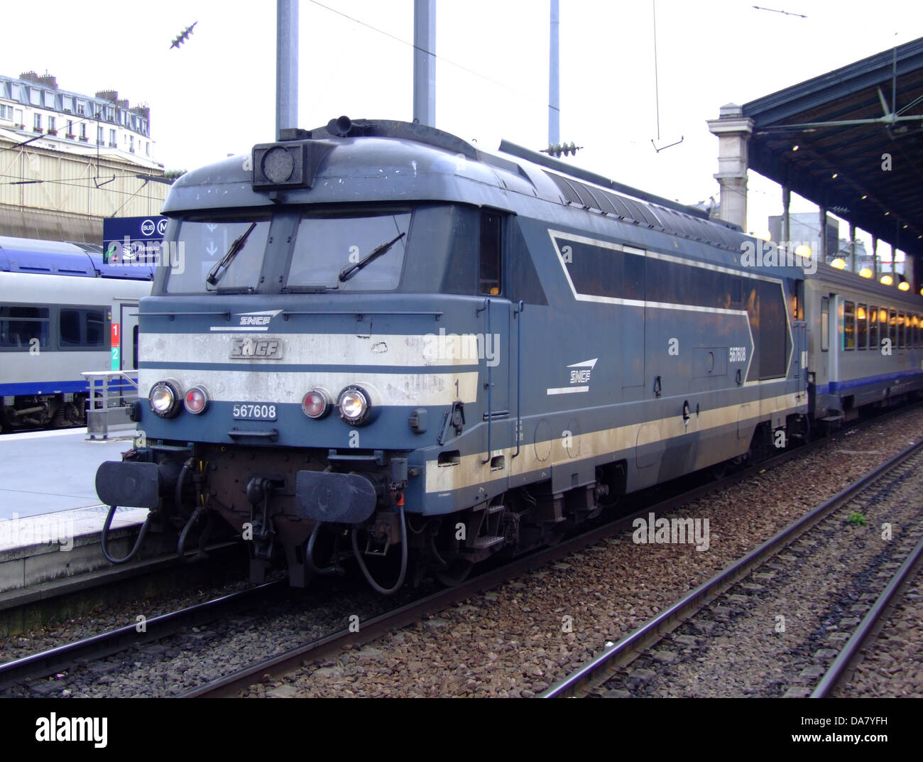 The SNCF 567608 refers to a train operated by the French national ...