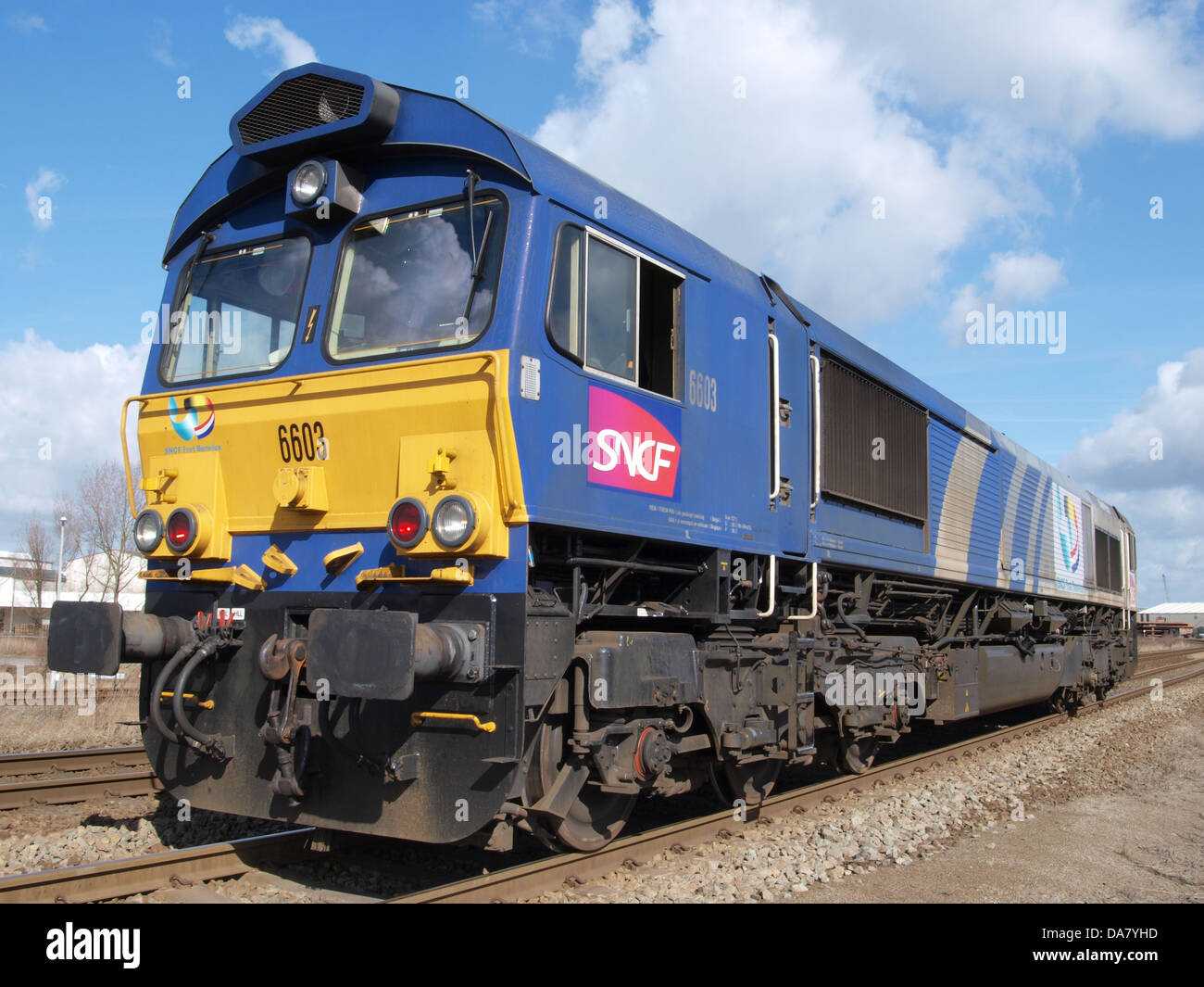 This image captures the SNCF 6603 locomotive, a part of the French ...
