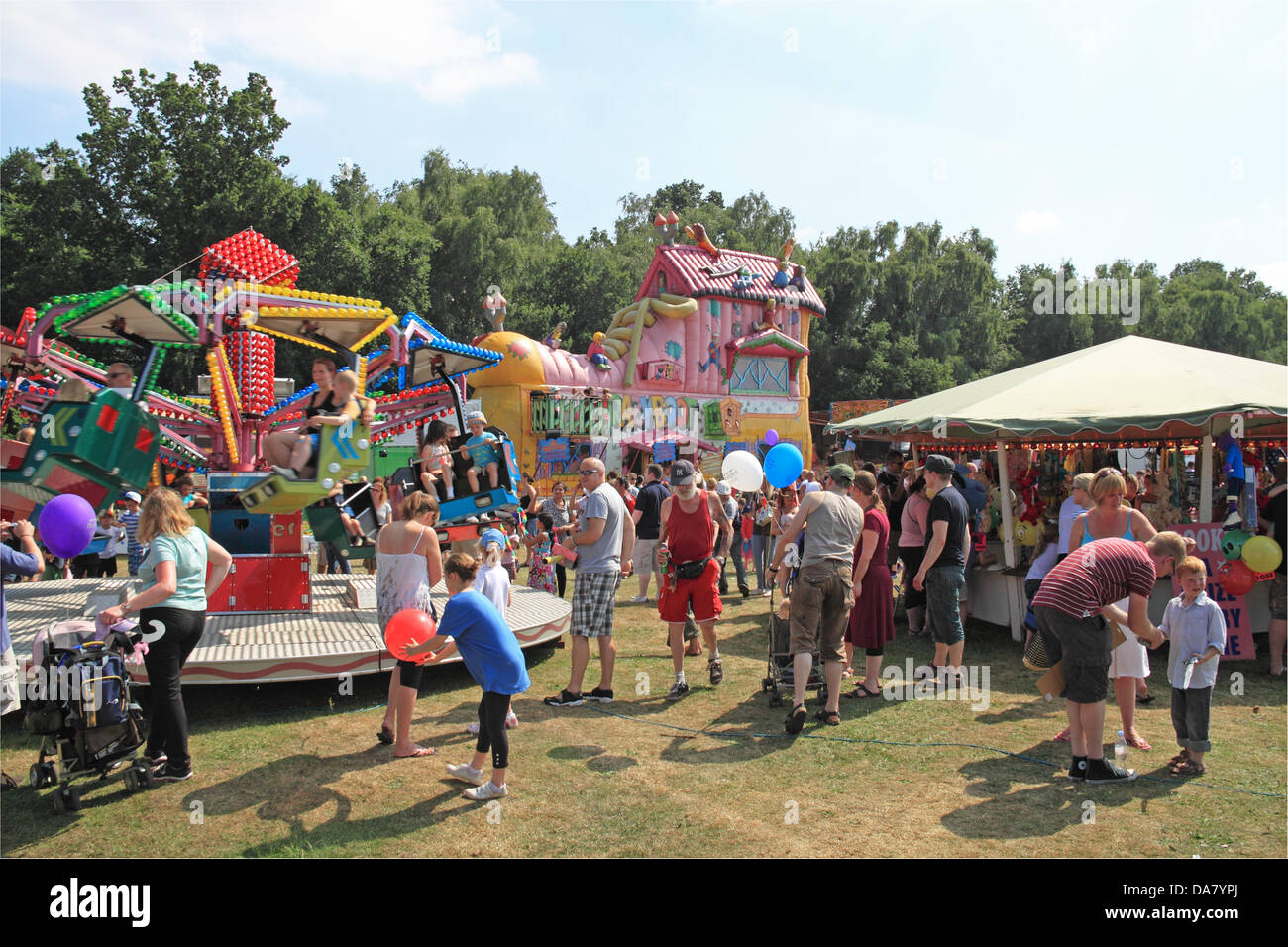 Fairground attractions, Fleet & District Carnival, 6th June 2013. Fleet ...