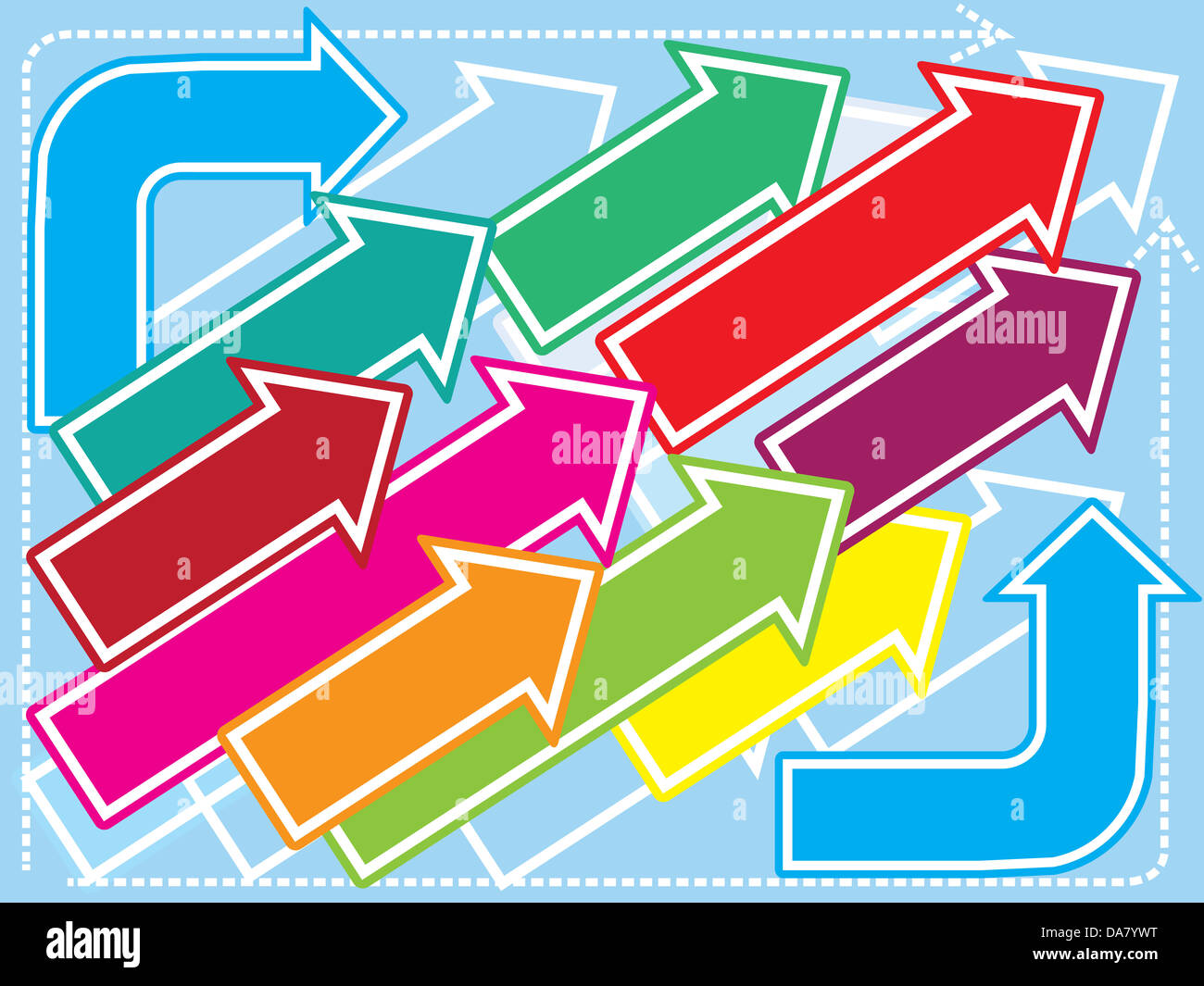 abstract background with arrows pointing in same direction Stock Photo ...