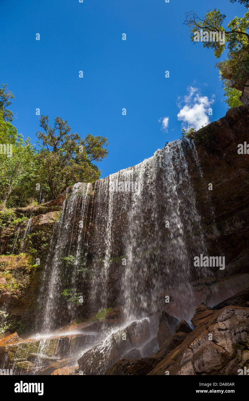 Popokvil waterfall on Phnom Bokor - Kampot Province, Cambodia Stock ...