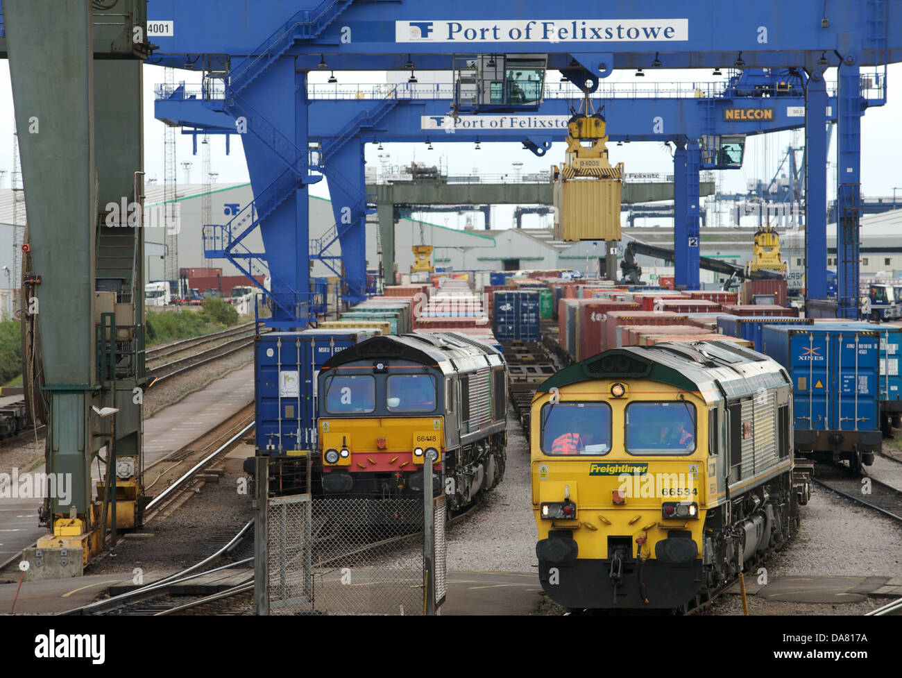 Freightliner terminal containers railway hi-res stock photography and ...