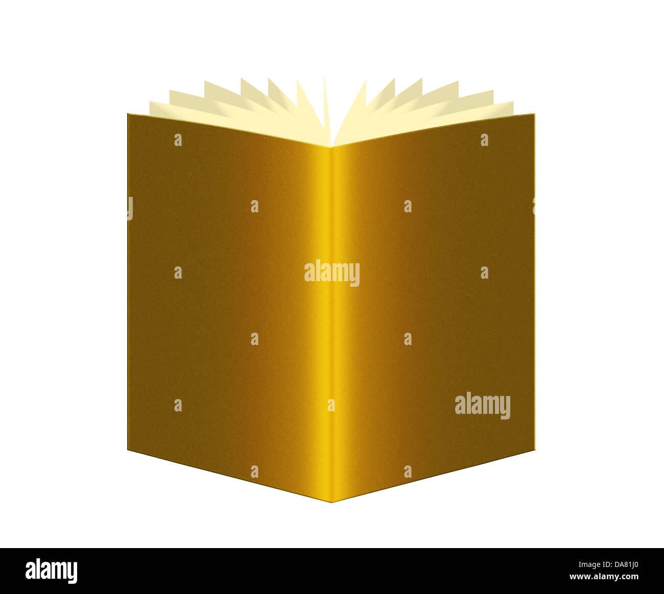 Gold book - blank for your title Stock Photo - Alamy