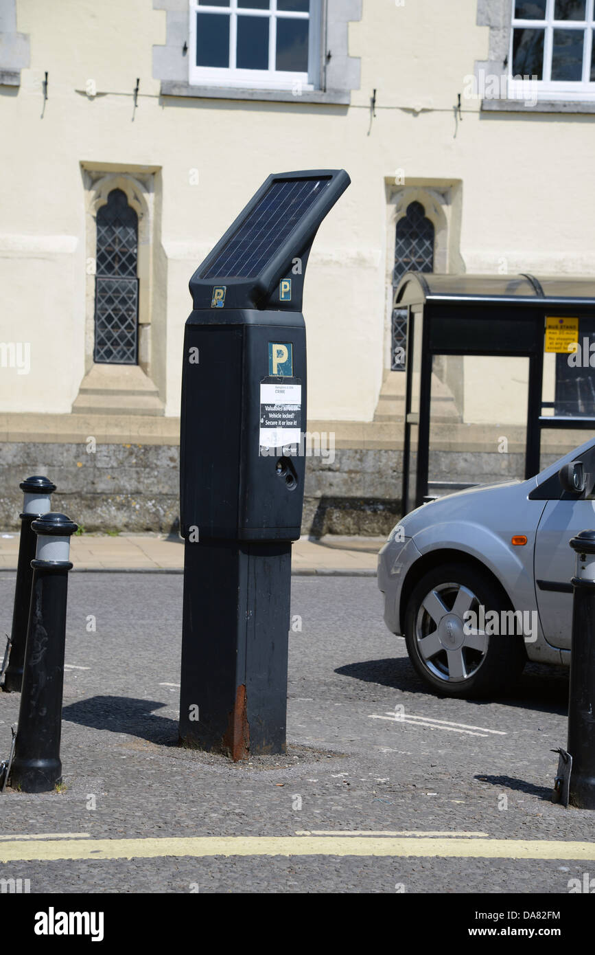 Solar-powered parking meter Stock Photo - Alamy