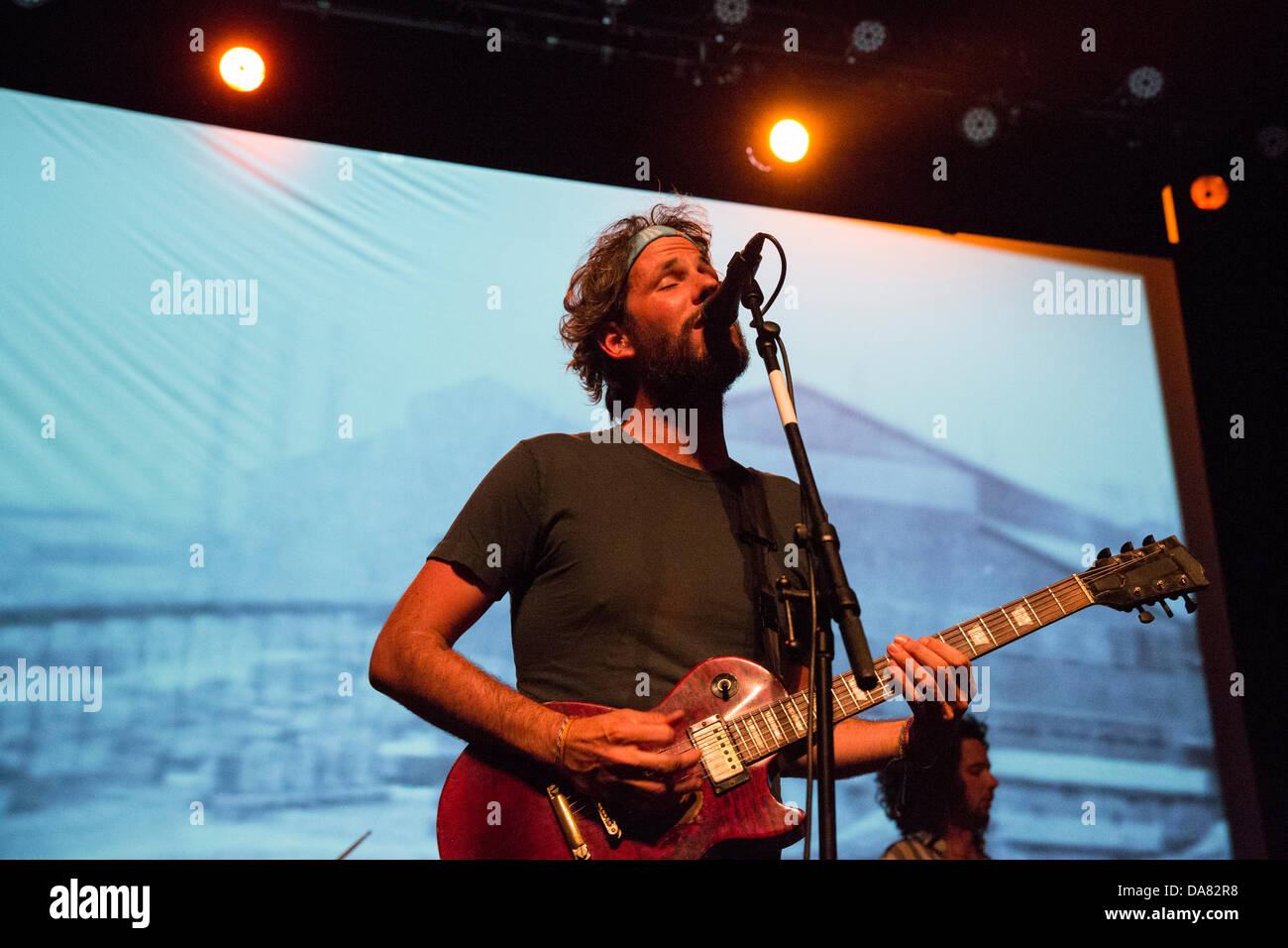 Los Angeles, California, USA, 7 July. 2013. Matthew Embree, lead singer ...