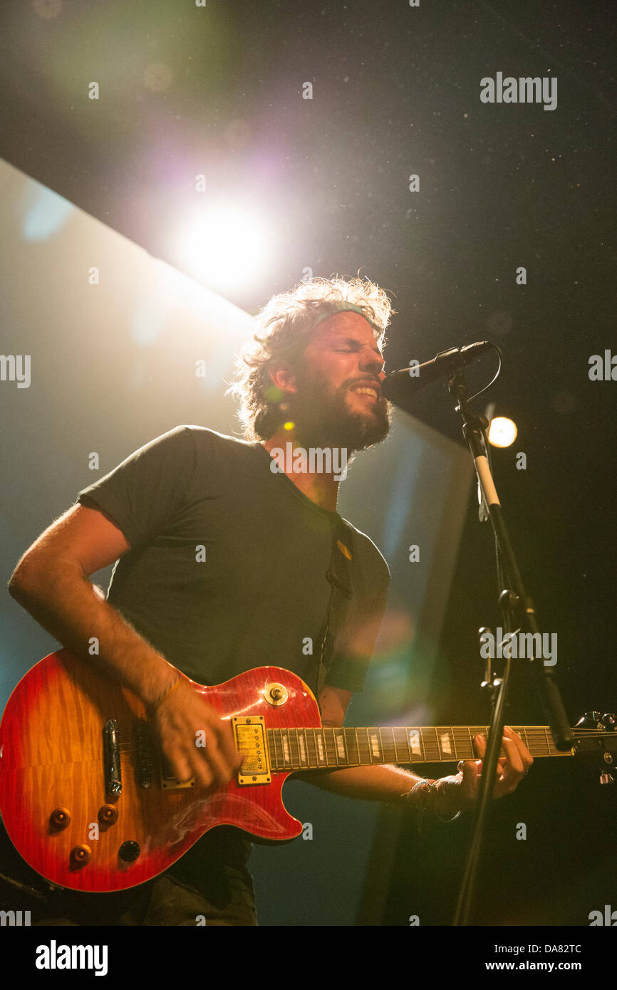 Los Angeles, California, USA, 7 July. 2013. Matthew Embree, lead singer ...
