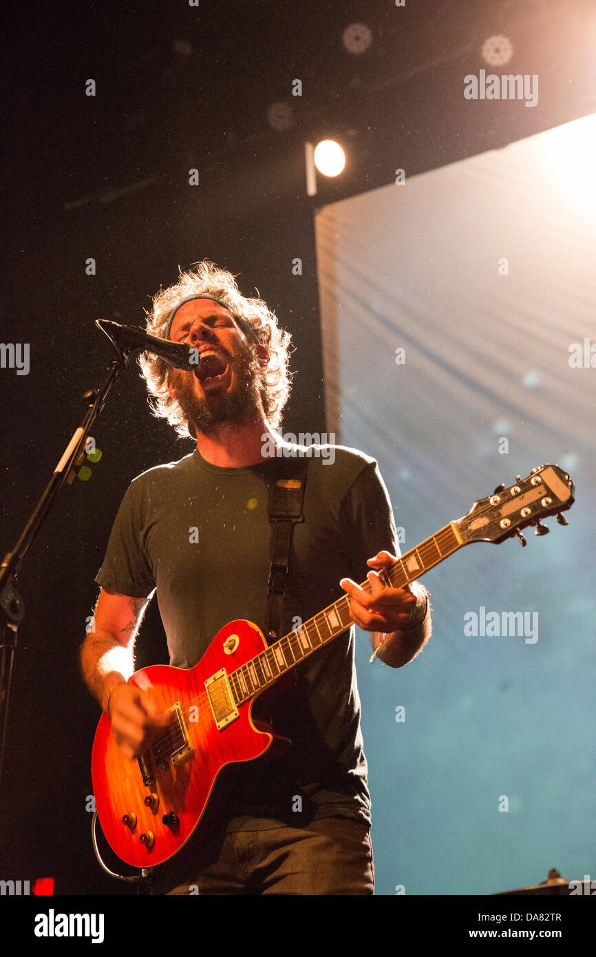 Los Angeles, California, USA, 7 July. 2013. Matthew Embree, lead singer ...