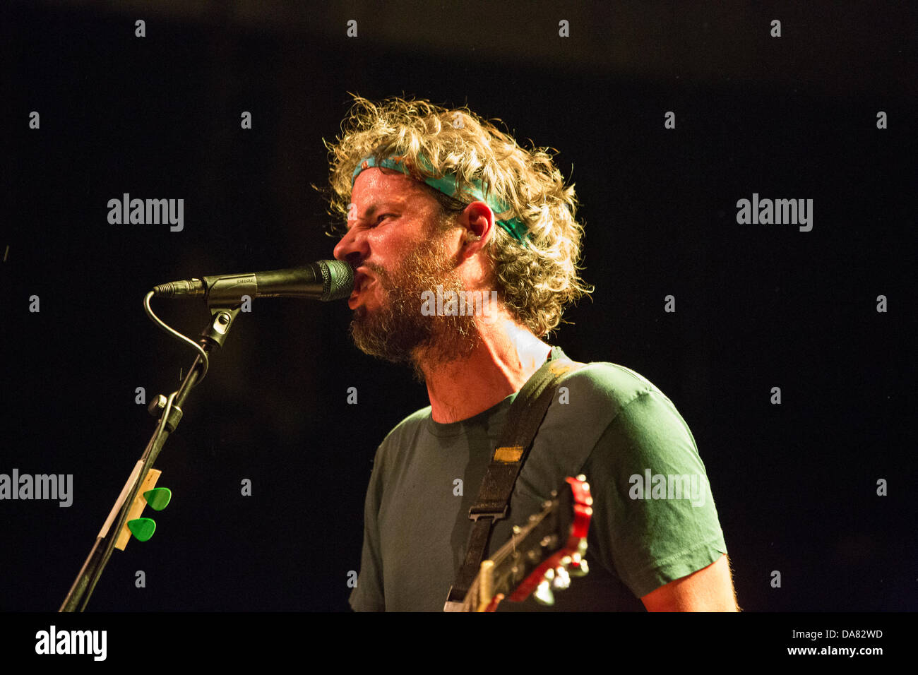 Los Angeles, California, USA, 7 July. 2013. Matthew Embree, lead singer ...