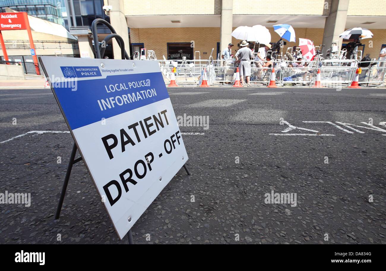 Hospital Patient Drop Off Sign